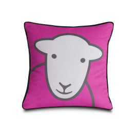 Hello Cushion Grey/Pink