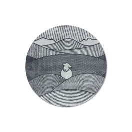 Line Herdy Rug - Circular